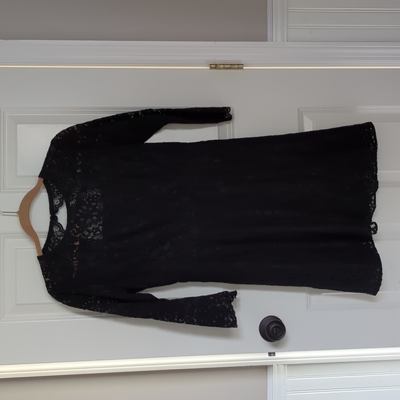 LOFT | Dresses | Like New Beautiful Black Lace Loft Dress | Poshmark